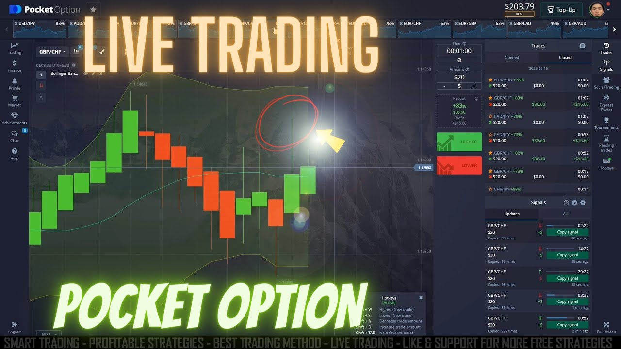 Pocket Option Live Trading - Binary Pro Indicator - YouTube