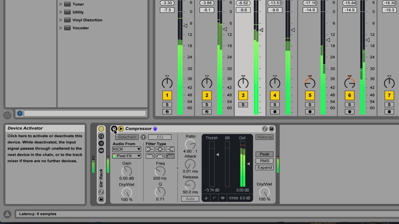 Sidechain Compression in Ableton Live - YouTube