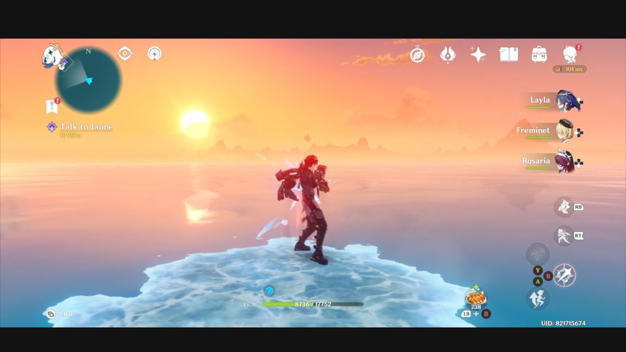 Ice bridge from inazuma to Liyue using Wriosthley - YouTube