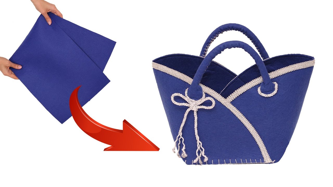 DIY a bag out of felt - it’s easy to sew it! - YouTube