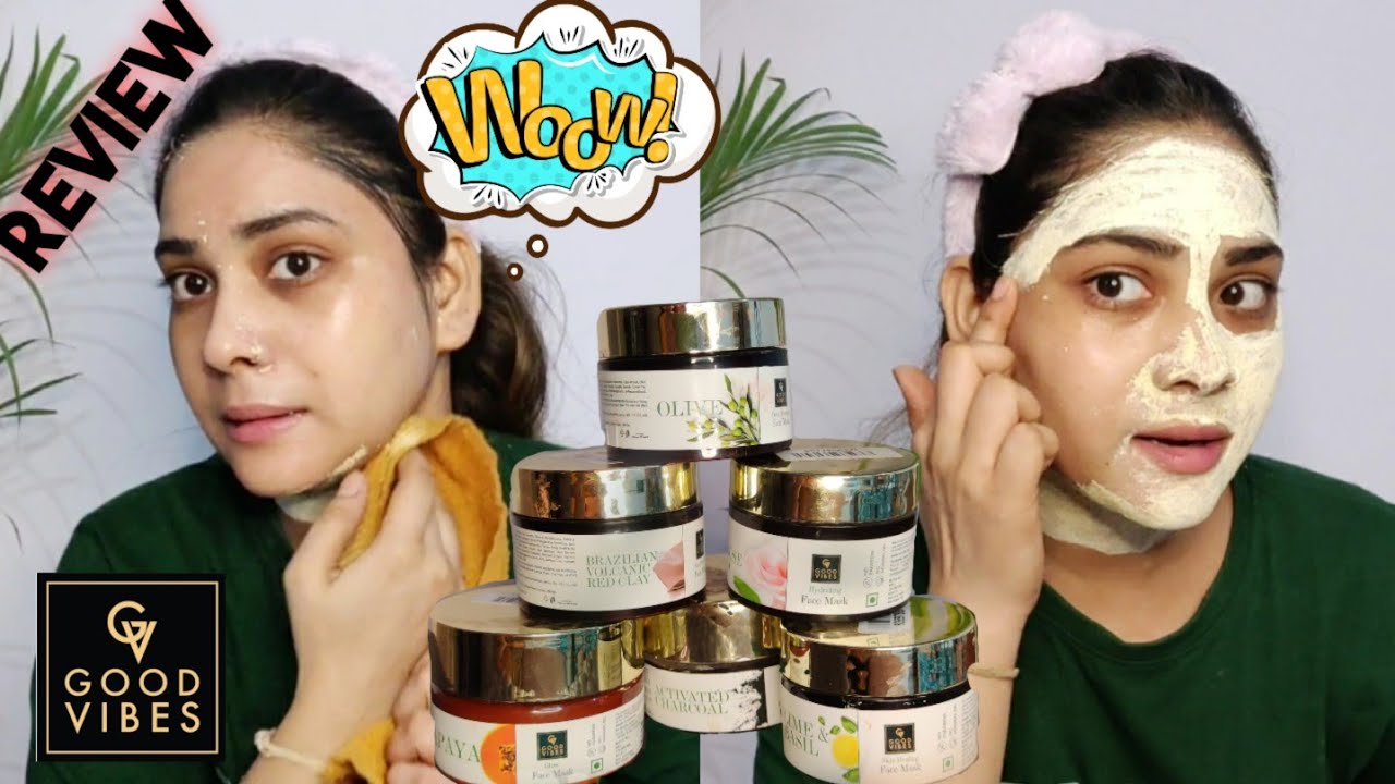 (REVIEW) Best Good Vibes Face Mask Trying On My Face || Hydrating ...