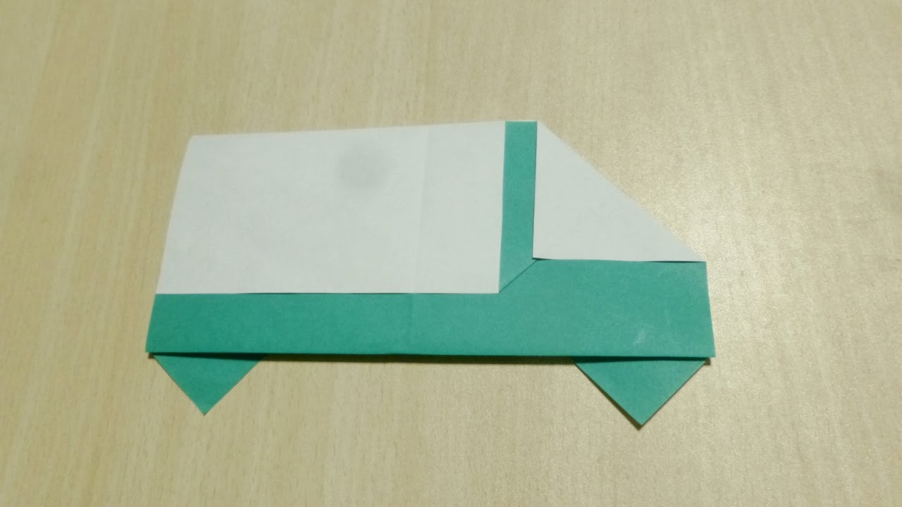 【DIY craft】How to make Truck. Origami. The art of folding paper. - YouTube