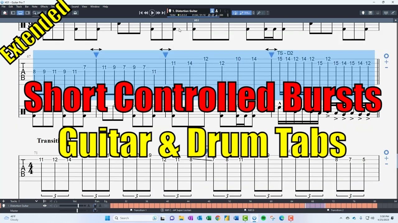 Guitar Growth - Short Controlled Bursts | Riff by Riff [Guitar Tab ...