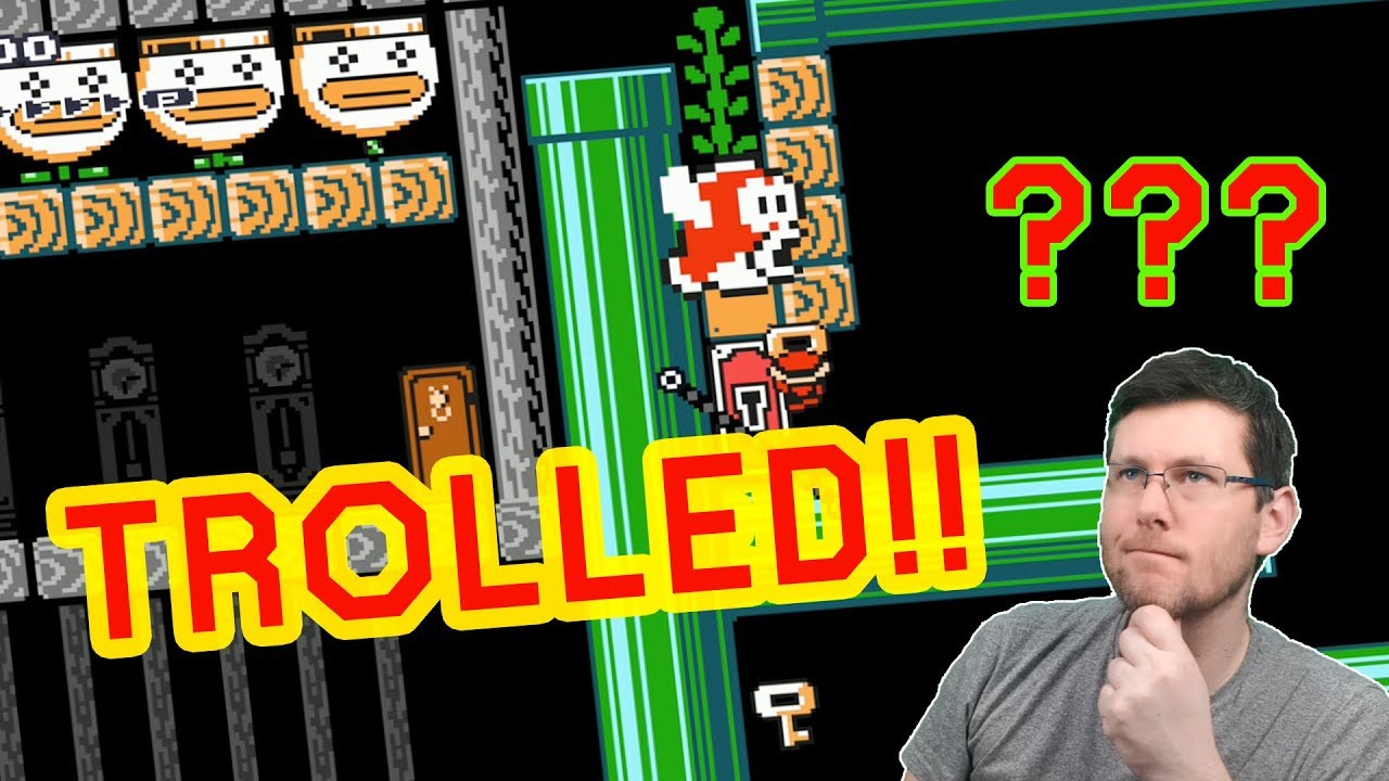 An AMAZING TROLL level! | Super Mario Maker - YouTube