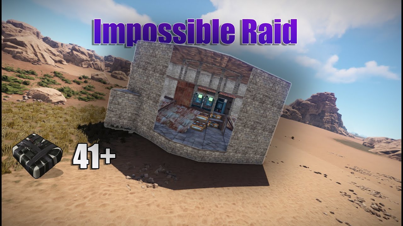 Rust: Impossible Raid Base!!! | Small Clan Base| Giveaway!!!! - YouTube