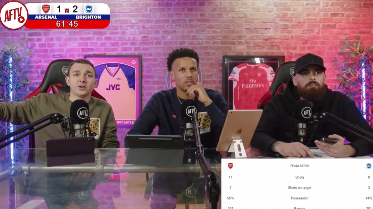 AFTV react to Mitoma goal, 1-2 Brighton - YouTube