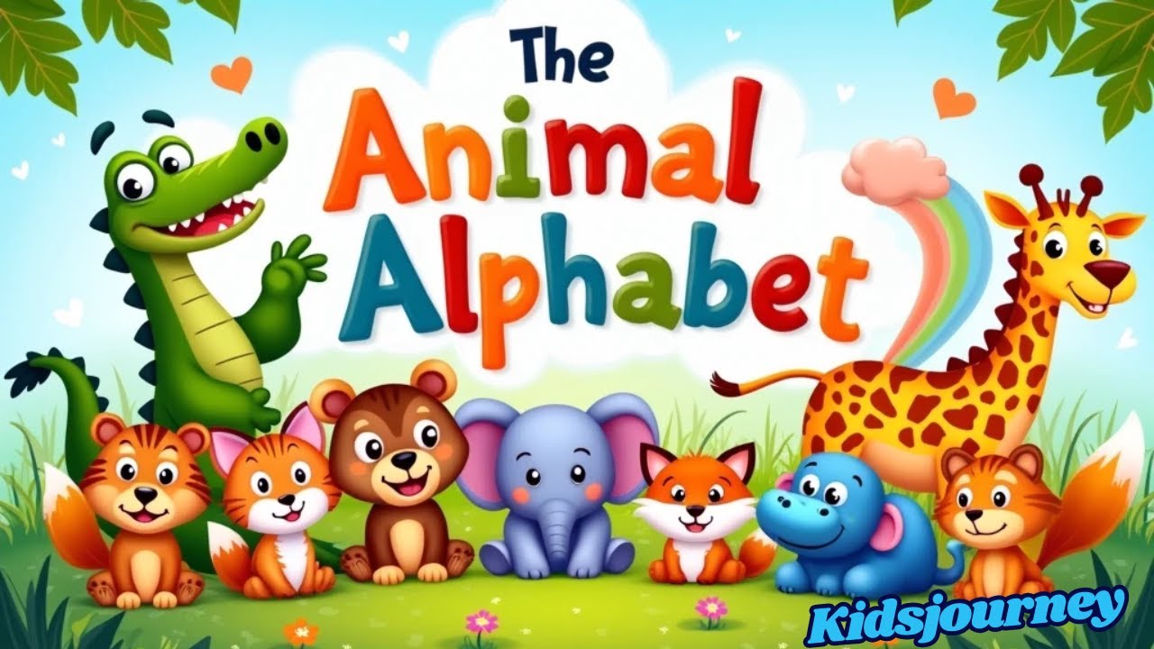 The Animal Alphabet Song | Fun and Educational Nursery Rhyme | Kids ...