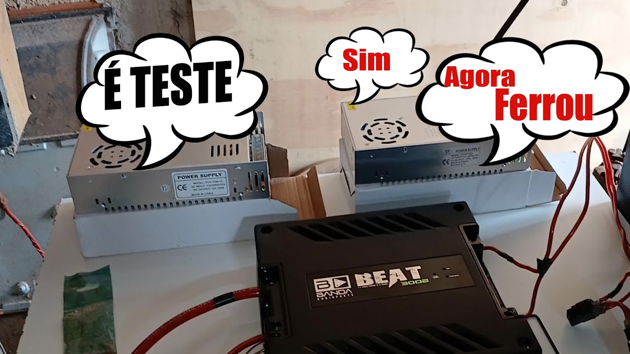 Teste fonte genérico 50 e 120A Quanto de Som isso toca - YouTube