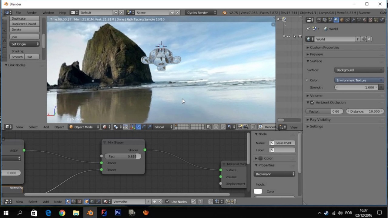 Como fazer Render no Blender (Cycles) - YouTube