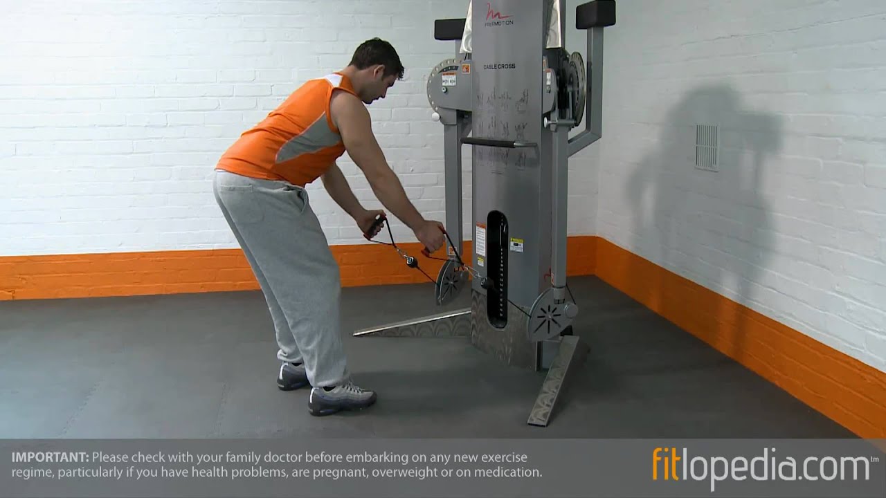 Cable Cross Row (Low) - YouTube
