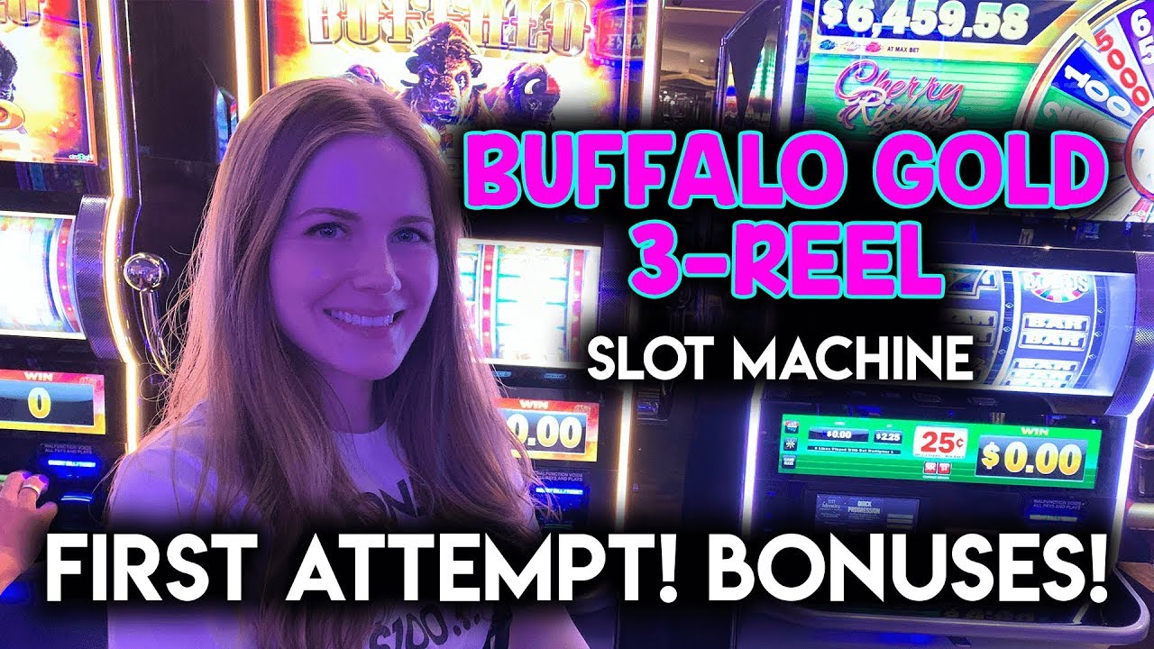 Trying The NEW 3 Reel Buffalo Gold Slot Machine! BONUSES!! - YouTube