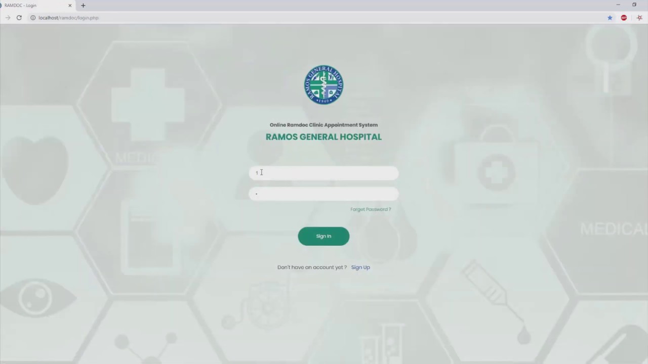Ramos General Hospital - Appointment System With SMS Notification ...