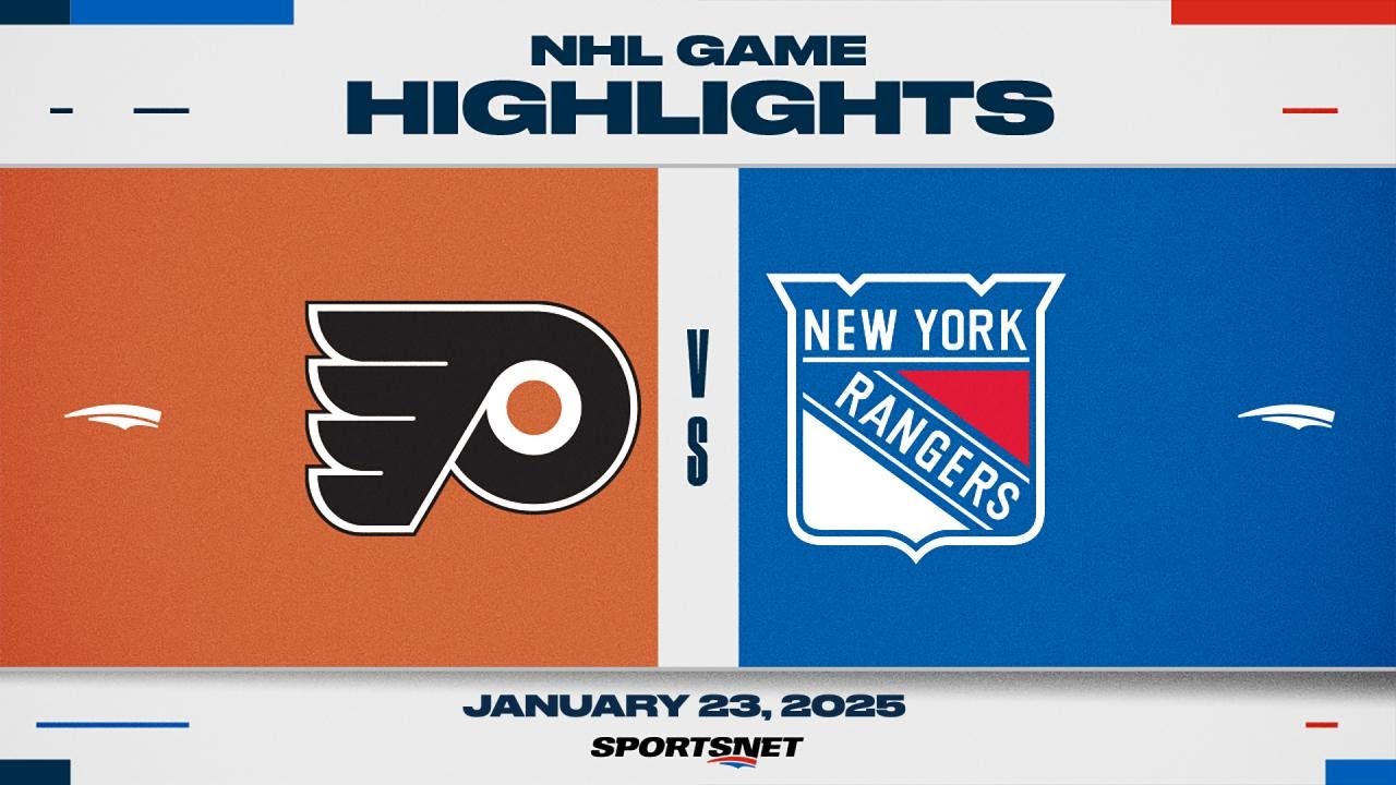 NHL Highlights | Flyers vs. Rangers - January 23, 2025 - YouTube