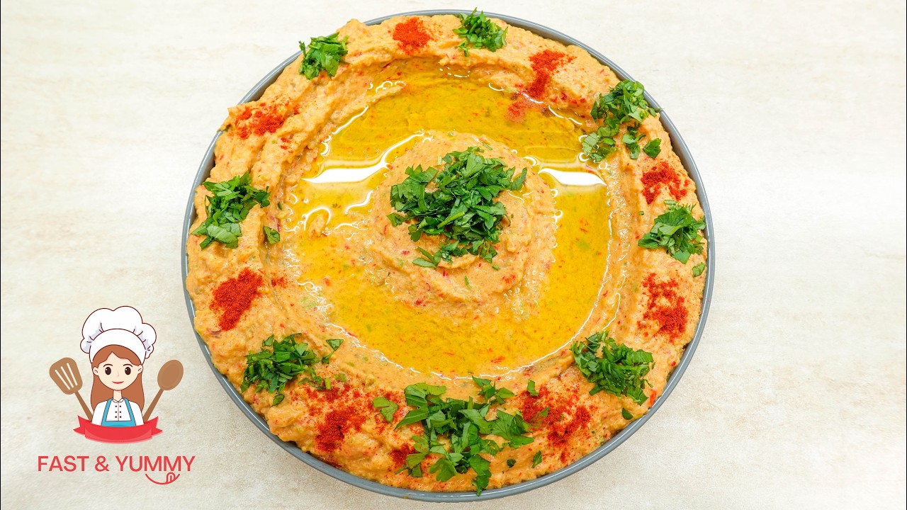 Arabic Mutabal with Vegetables Recipe | Healthy & Easy Middle Eastern ...