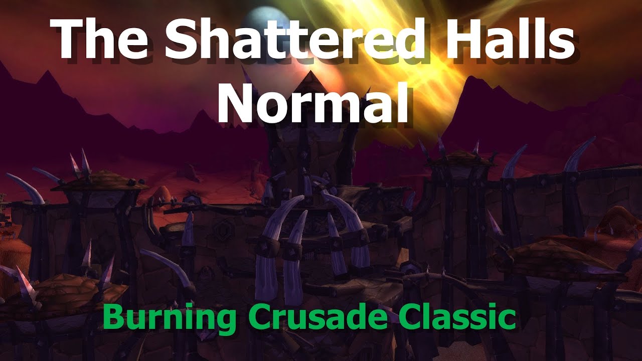 The Shattered Halls Normal--Orc Warlock Gameplay--TBC Classic - YouTube