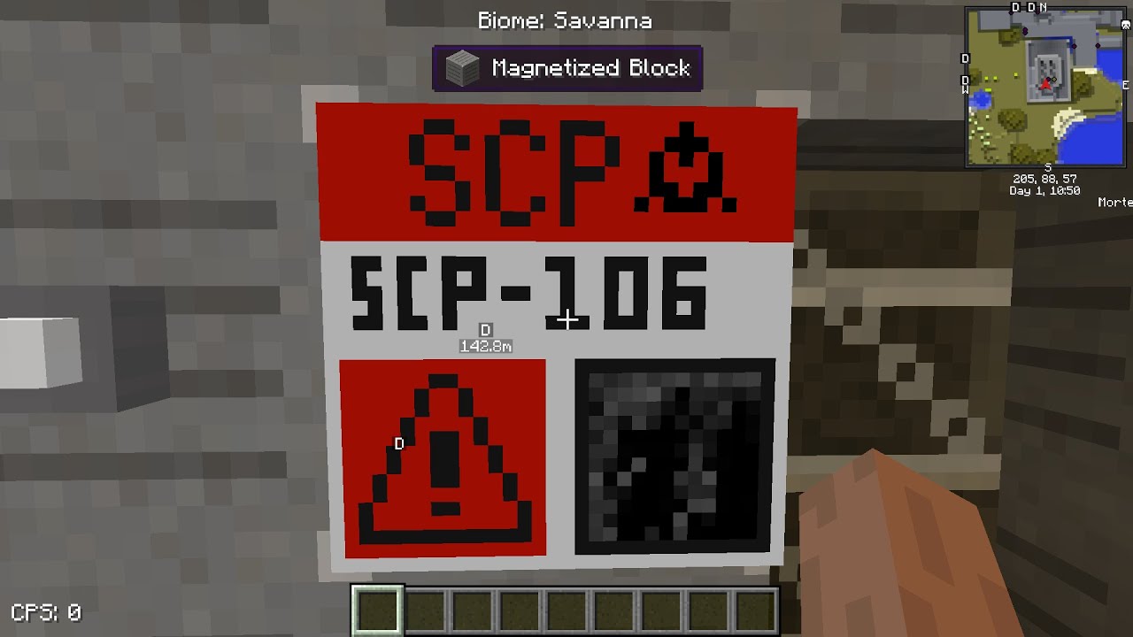 Minecraft mostrando a câmera de contenção do scp (106) - YouTube