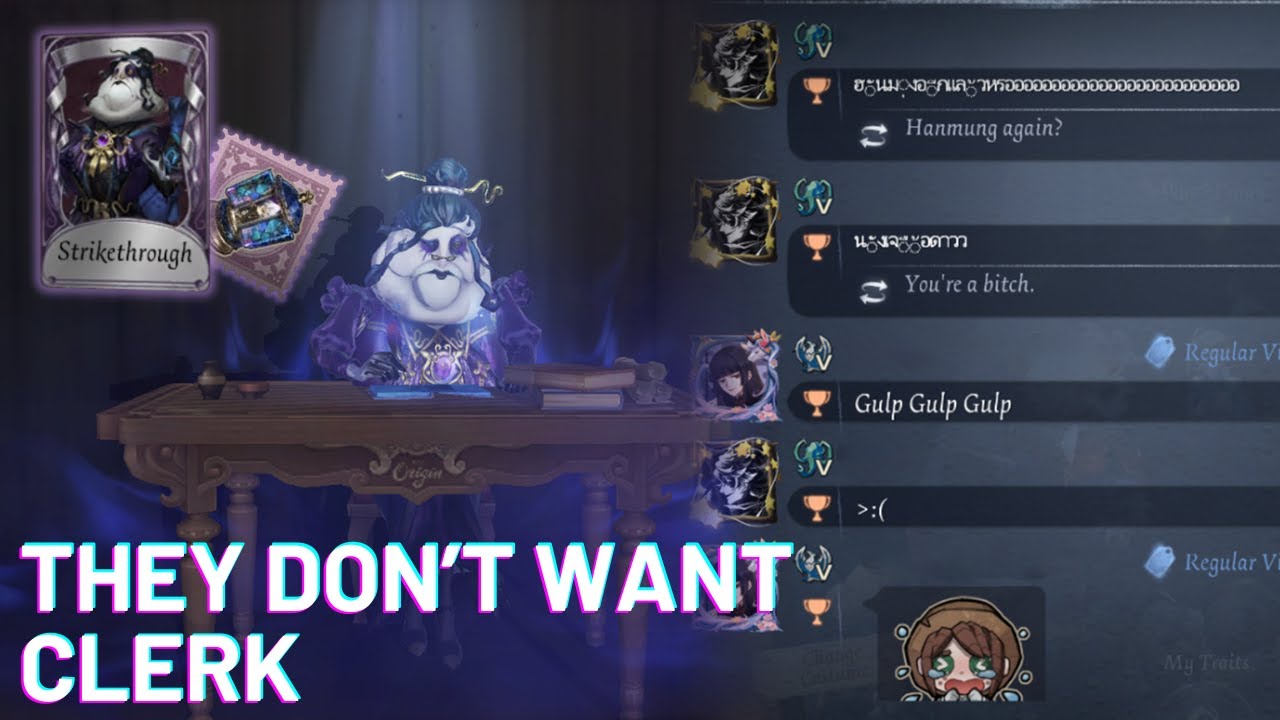 Identity V | Finally some Clerk A skin gameplay - YouTube