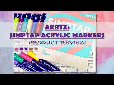NEW! ARRTX ACRYLIC MARKERS – SIMPTAP | Adult colouring - YouTube