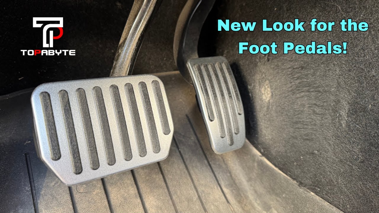 Tesla Model 3 Gets AMAZING New Foot Pedals from TOPABYTE - YouTube