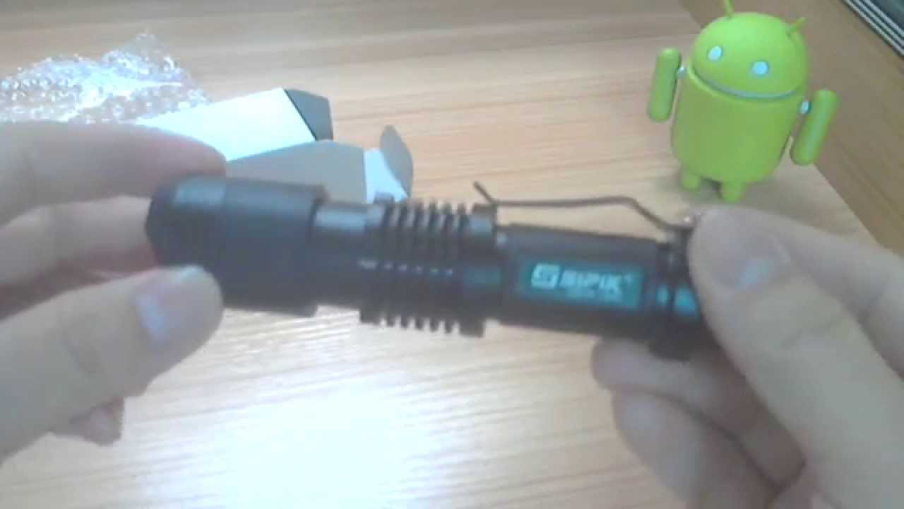 SiPiK SK98 5W CREE T6 1000LM 1 LED 3 Modes Focus Flashlight Torch - YouTube