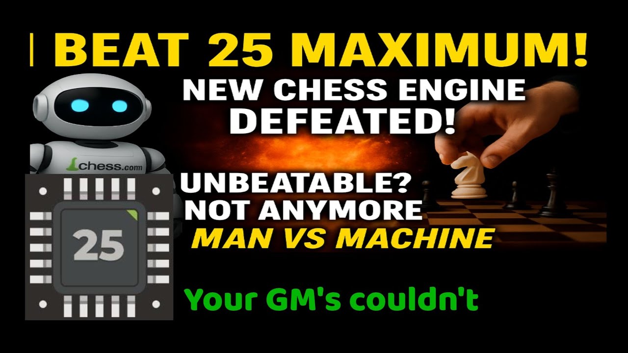 I BEAT 25 Maximum NEW chess engine 3200 elo - YouTube