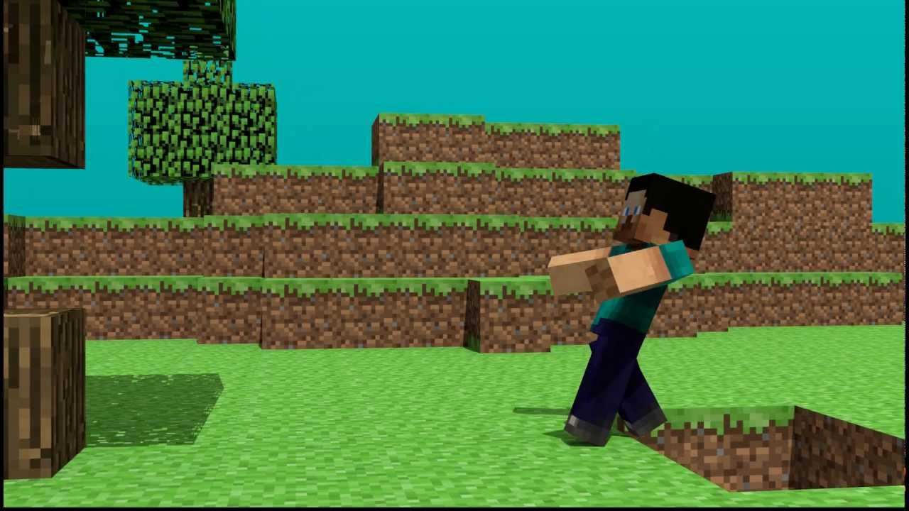 My First 3D Minecraft Animation: "Punching" Wood - YouTube