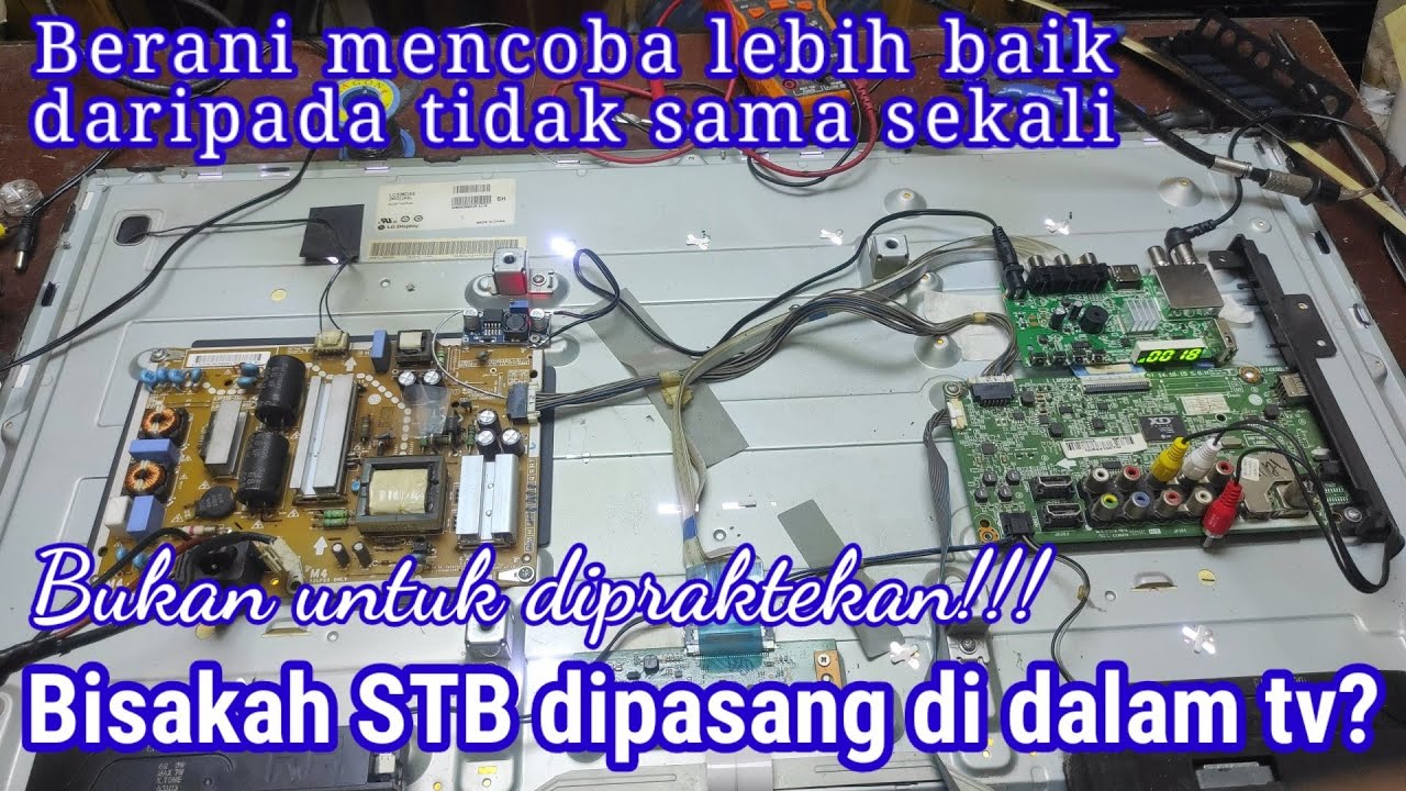 pemasangan set top box kedalam tv led lg ternyata simple - YouTube