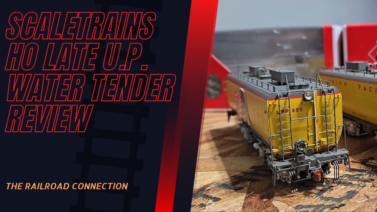 Scaletrains Ho late Union Pacific Water tender review - YouTube