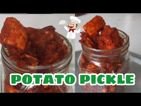 Potato Pickle || Home made || Aaloo pickle recipe || Spicy & Crispy ...