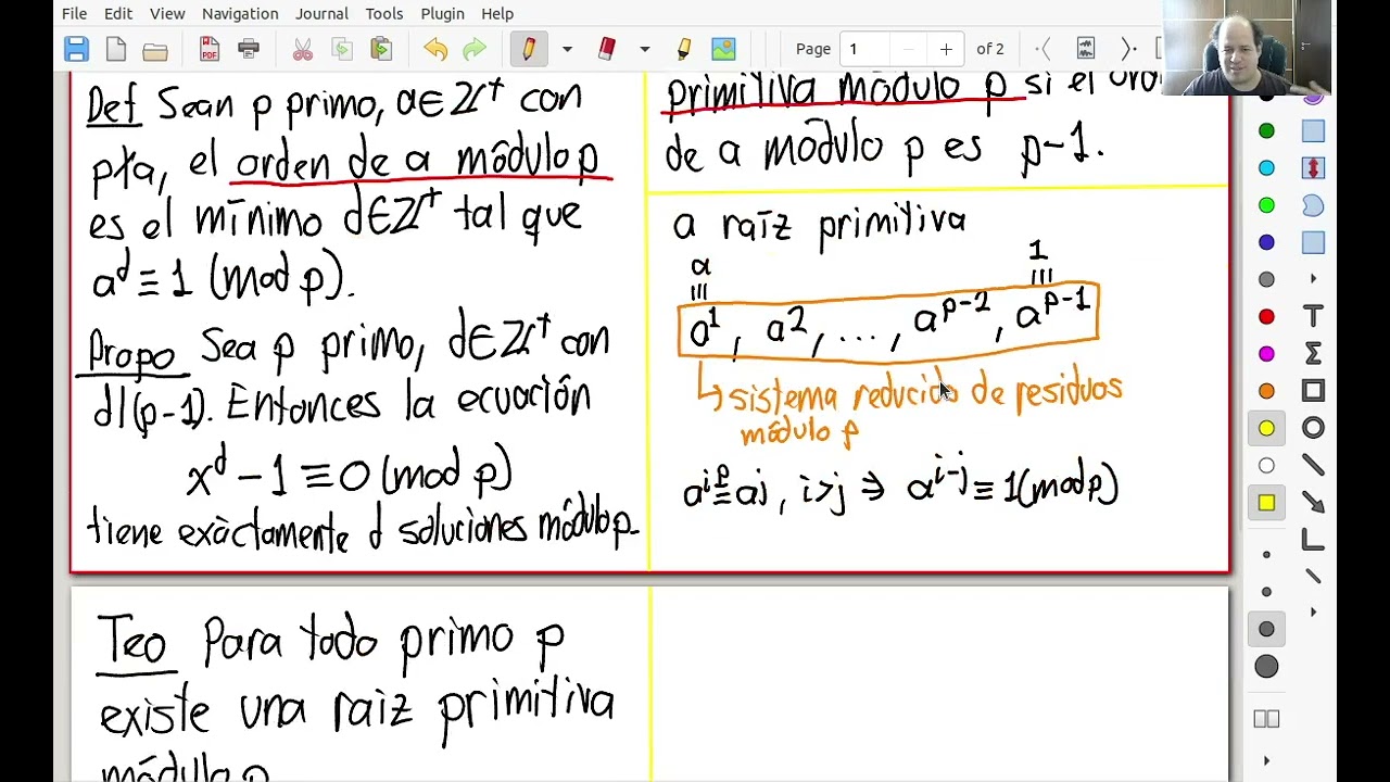 (Teoría de números) 18. Existen raices primitivas módulo un primo (2022 ...