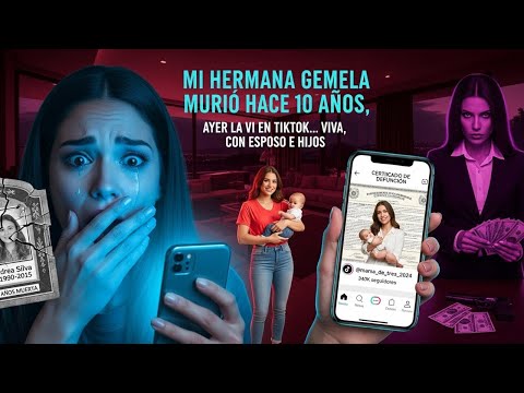 Mi hermana gemela murió hace 10 años. Ayer la encontré VIVA en TikTok con esposo e hijos a 40km.