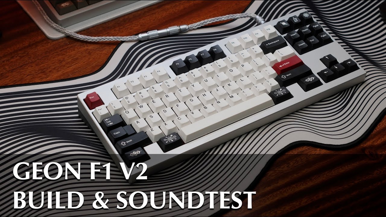 First Time Recording a Keyboard Build | Geon F1 Sound Test - YouTube
