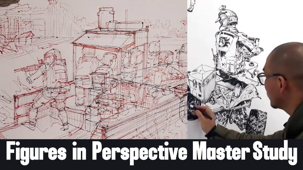 Kim Jung Gi - Figures in Perspective Master Study - YouTube