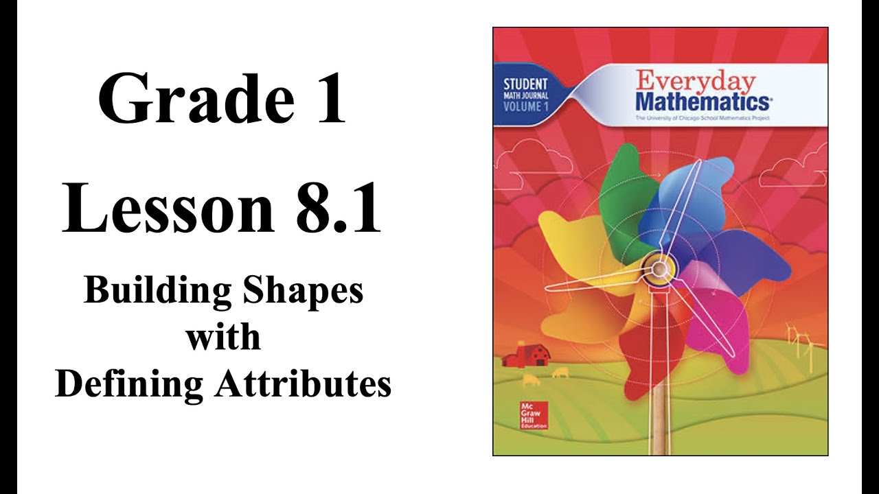 Grade 1 Lesson 8.1 Building Shapes with Defining Attributes - YouTube