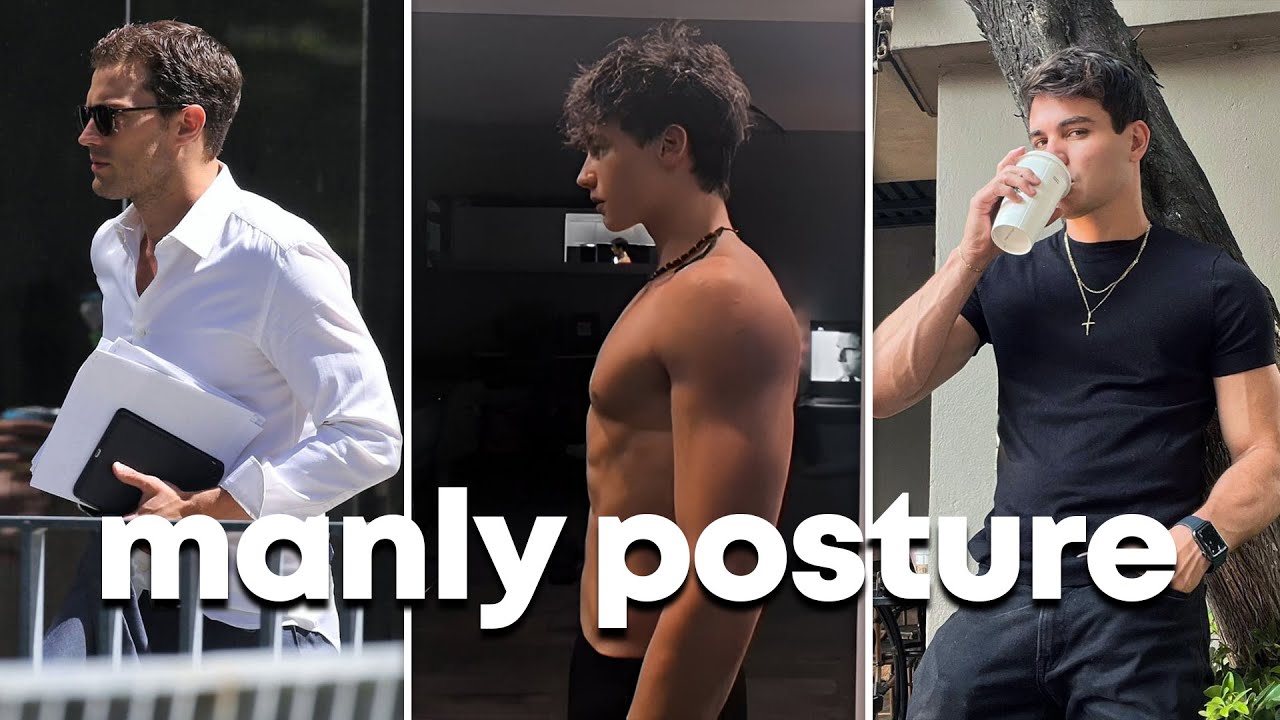 how to fix your body posture as a man step-by-step - YouTube