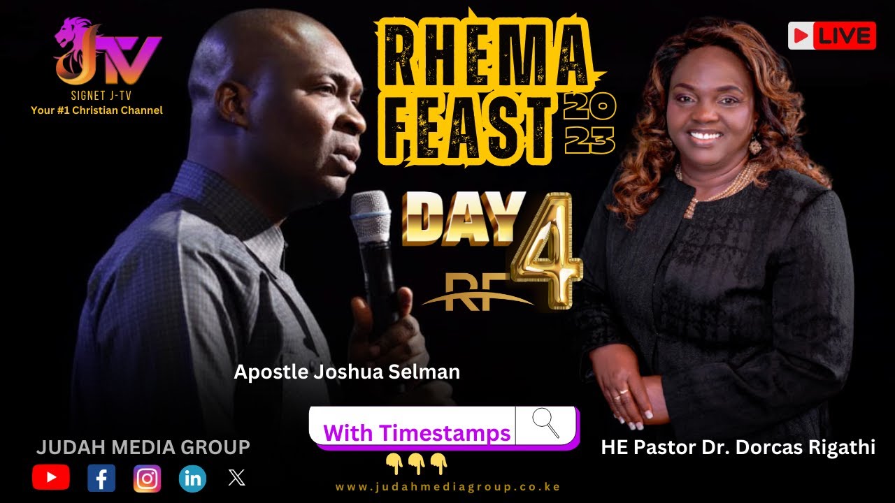 RHEMA FEAST 2023 - DAY 4 EVENING SESSION LIVE || APOSTLE JOSHUA SELMAN ...