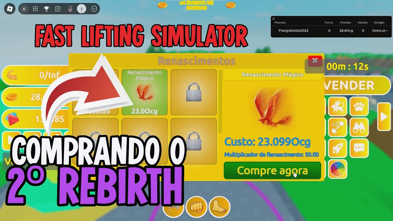 Comprei o 2º RENASCIMENTO no FAST LIFTING SIMULATOR - #05 Gameplay ...