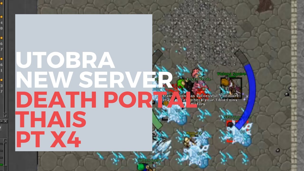 Tibia - lvl 70+ Death Portal Thais - x4 - YouTube