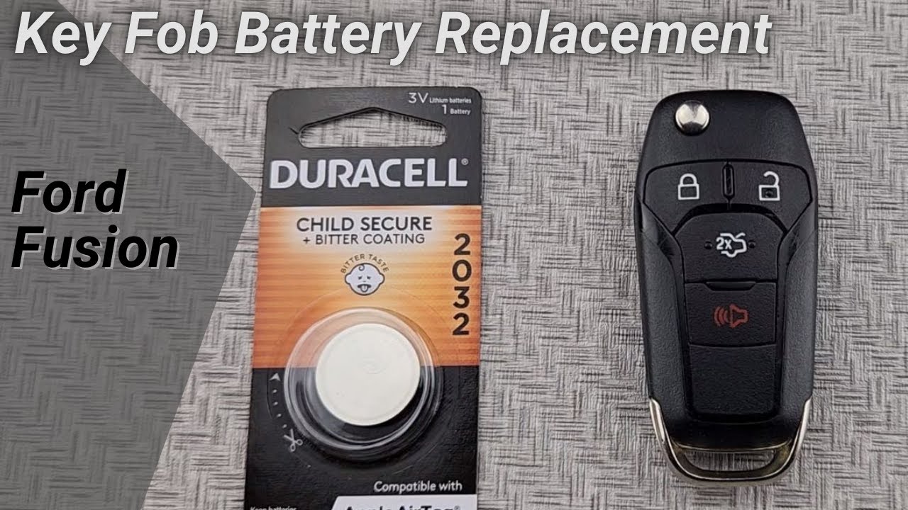 Replace a Ford Fusion 2013-2016 Key Fob Battery - YouTube