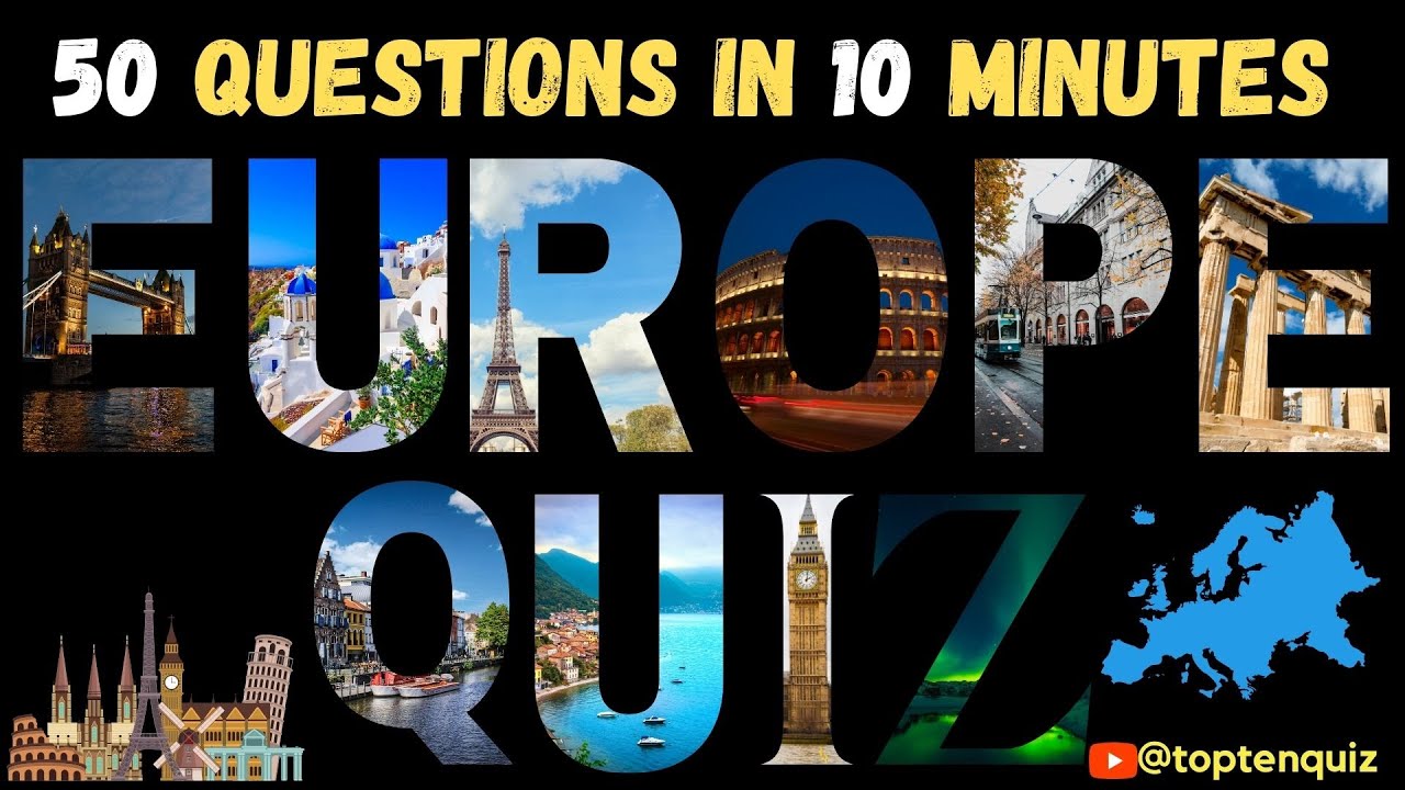 Europe Country Quiz | 50 Questions in 10 Minutes #toptenquiz - YouTube
