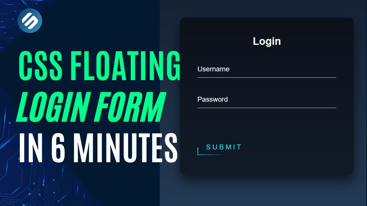 Create a Floating Login Form in 6 Minutes - YouTube
