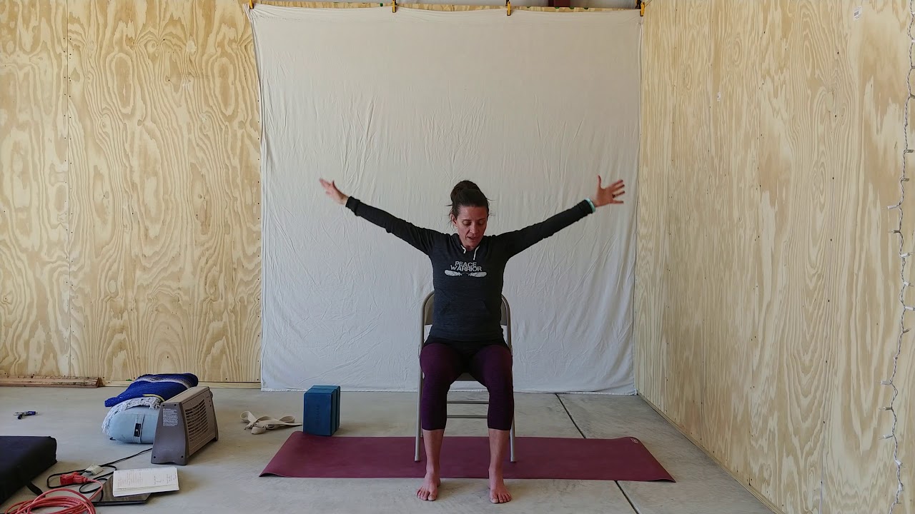 Desk Chair Yoga - YouTube
