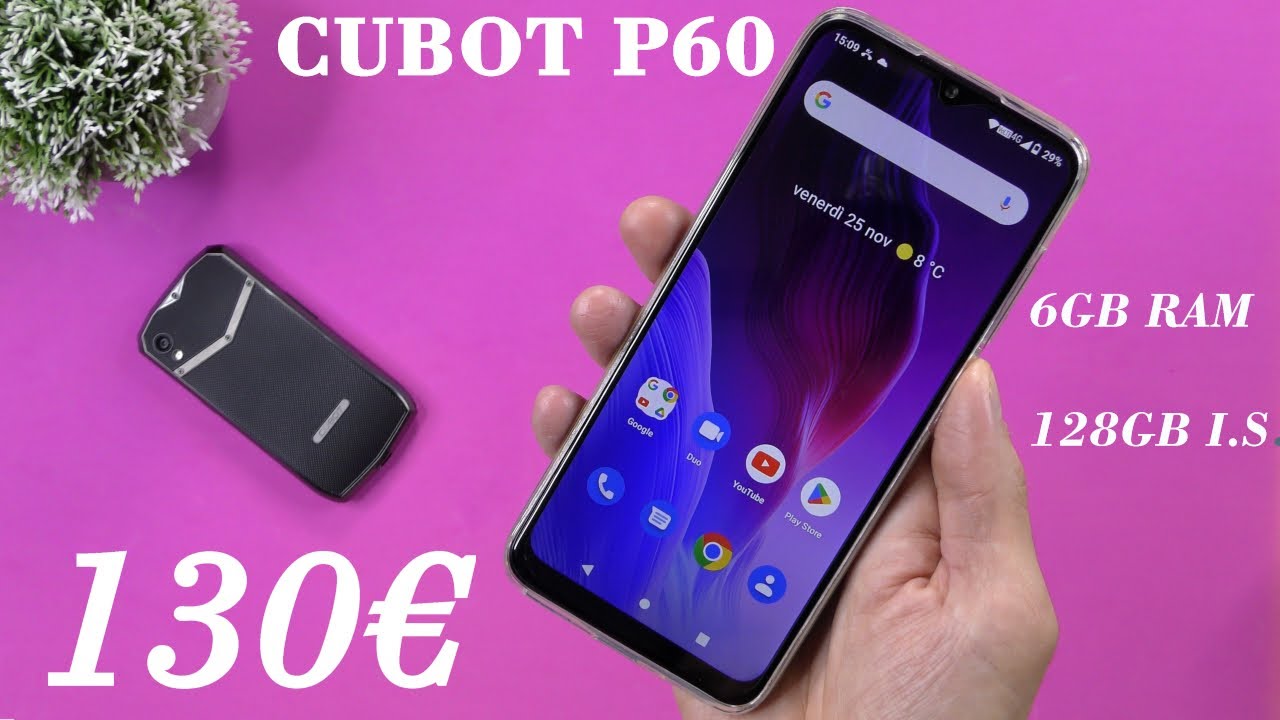 130€!! - Cubot P60 - Entry Level - Android 12 - 6GB di RAM e 128GB I.S ...