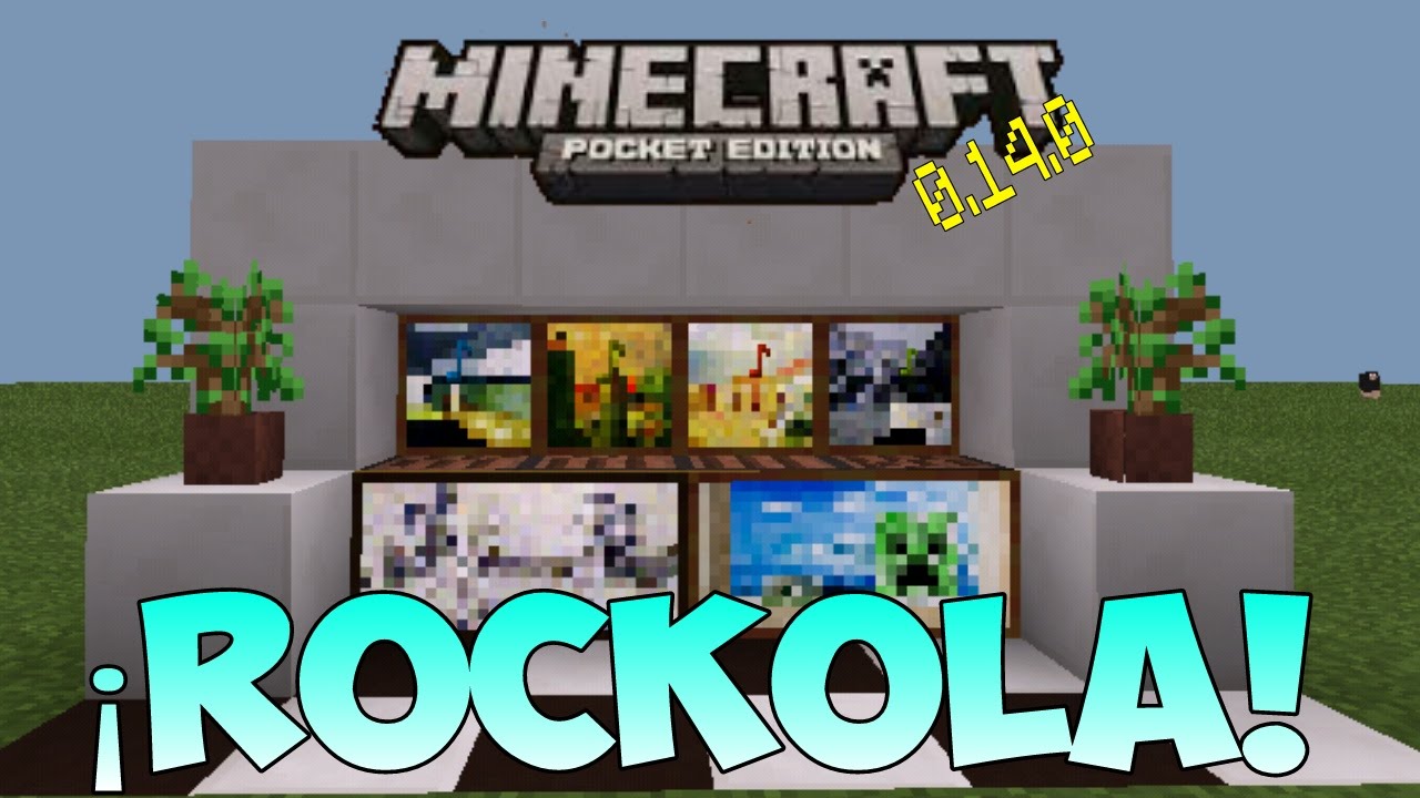 ¡Como Hacer Una Rockola! En Minecraft Pe 0.14.0 (Decoracion) - 2016 ...