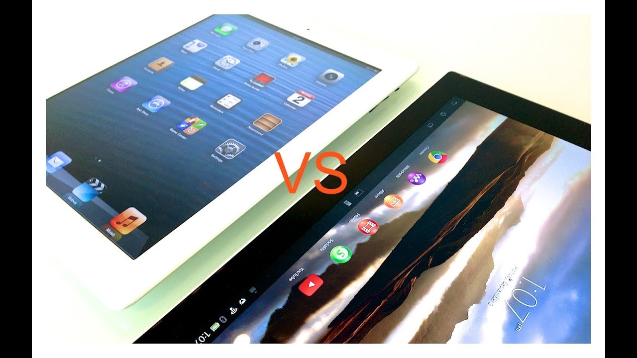 Apple's iPad 4 vs Sony's Xperia Tablet Z Quick Comparison - YouTube
