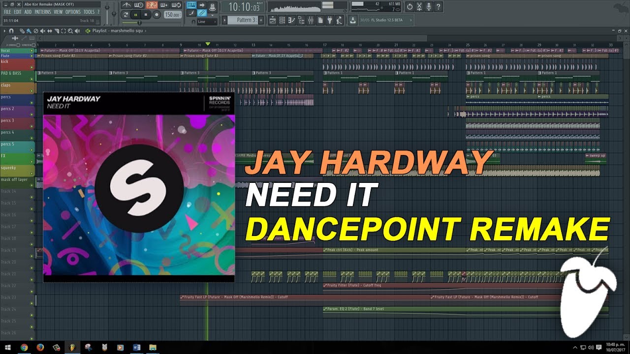 Jay Hardway - Need It [FL Studio Remake + FREE FLP] - YouTube