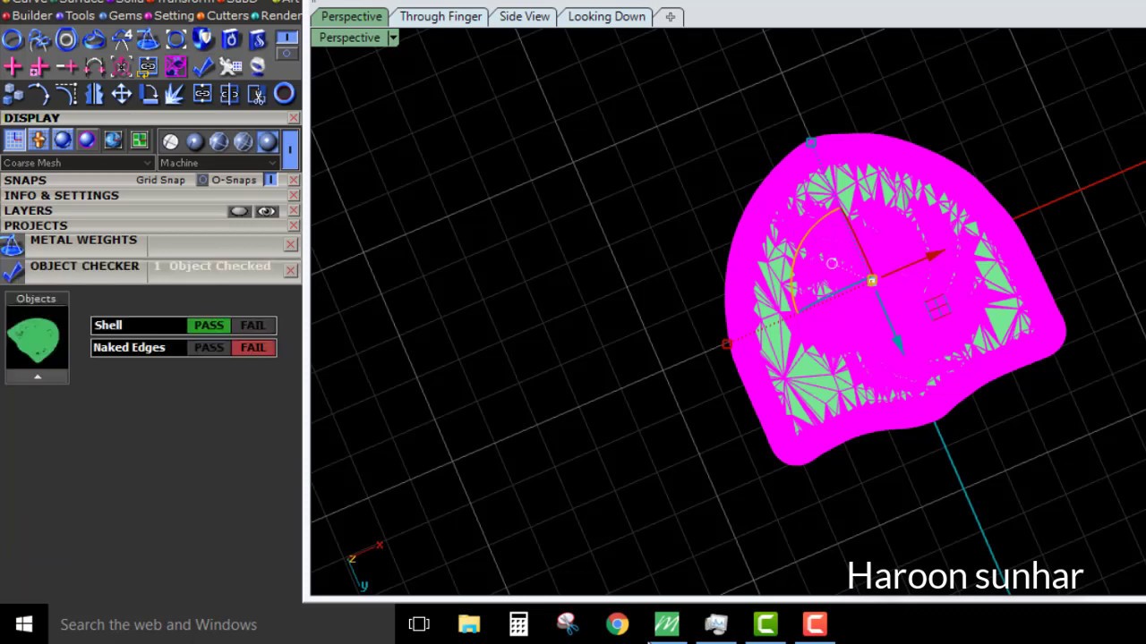 Mesh surface extrude and offset in matrix 9 - YouTube