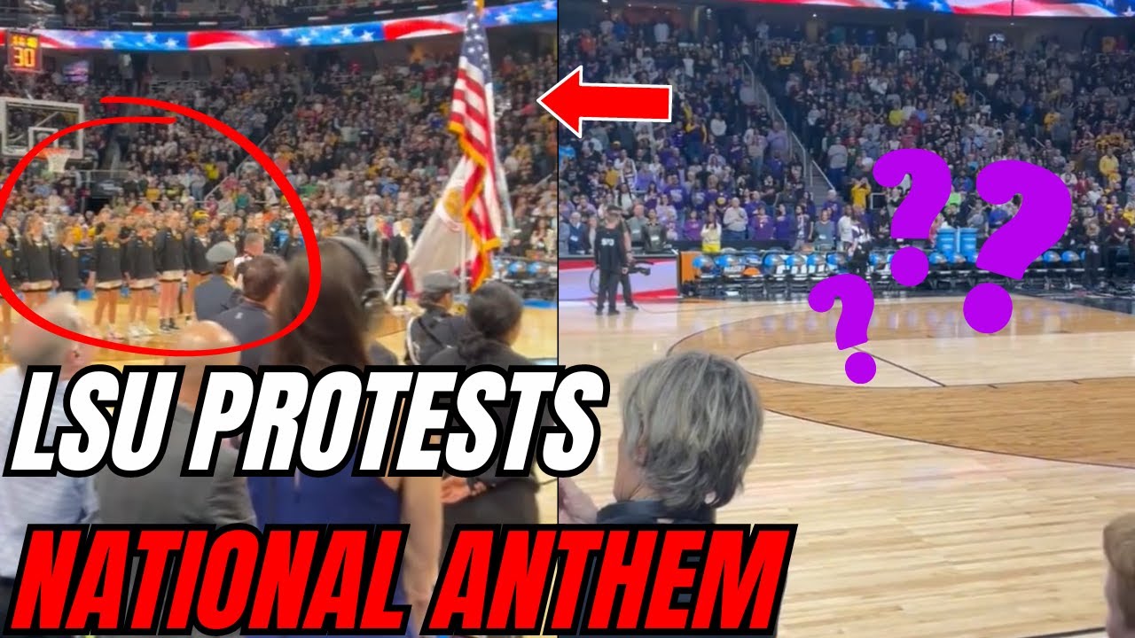 GAMECHANGER: LSU Women's Basketball Protest Before National Anthem Ends ...