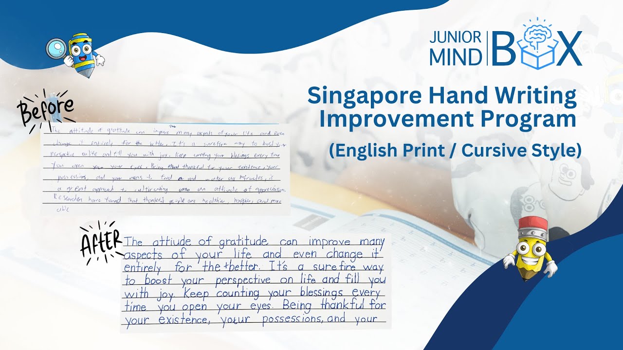 Singapore Hand Writing Improvement Program (English Print / Cursive ...