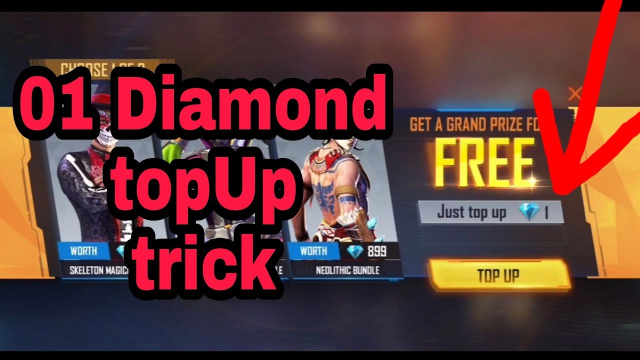 Ek diamond ka top up kaise kare freefire mai. how to top up one diamond ...
